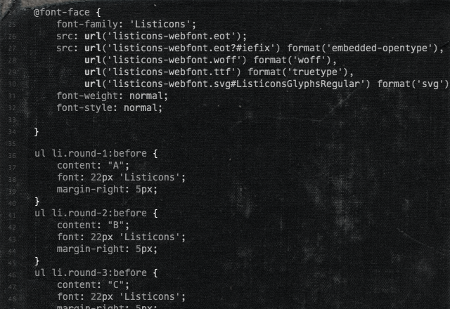 Listicons: Arrows & Bullet Points ~ Symbol Fonts on Creative Market