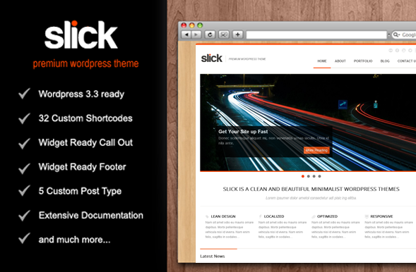 SLICK WordPress Theme ~ WordPress Themes on Creative Market