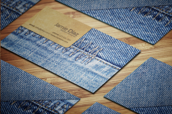 Jeans Card ~ Business Card Templates on Creative Market