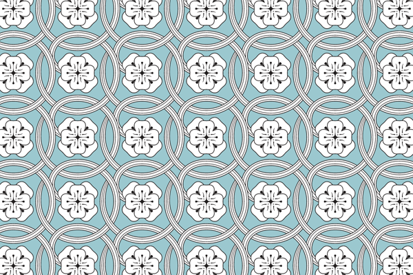 Seamless Floral Interlock Pattern ~ Patterns on Creative Market