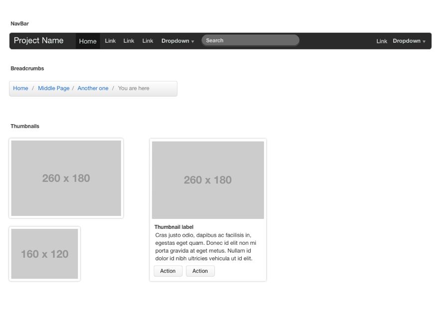 Fireworks Twitter Bootstrap UI ~ Product Mockups on Creative Market