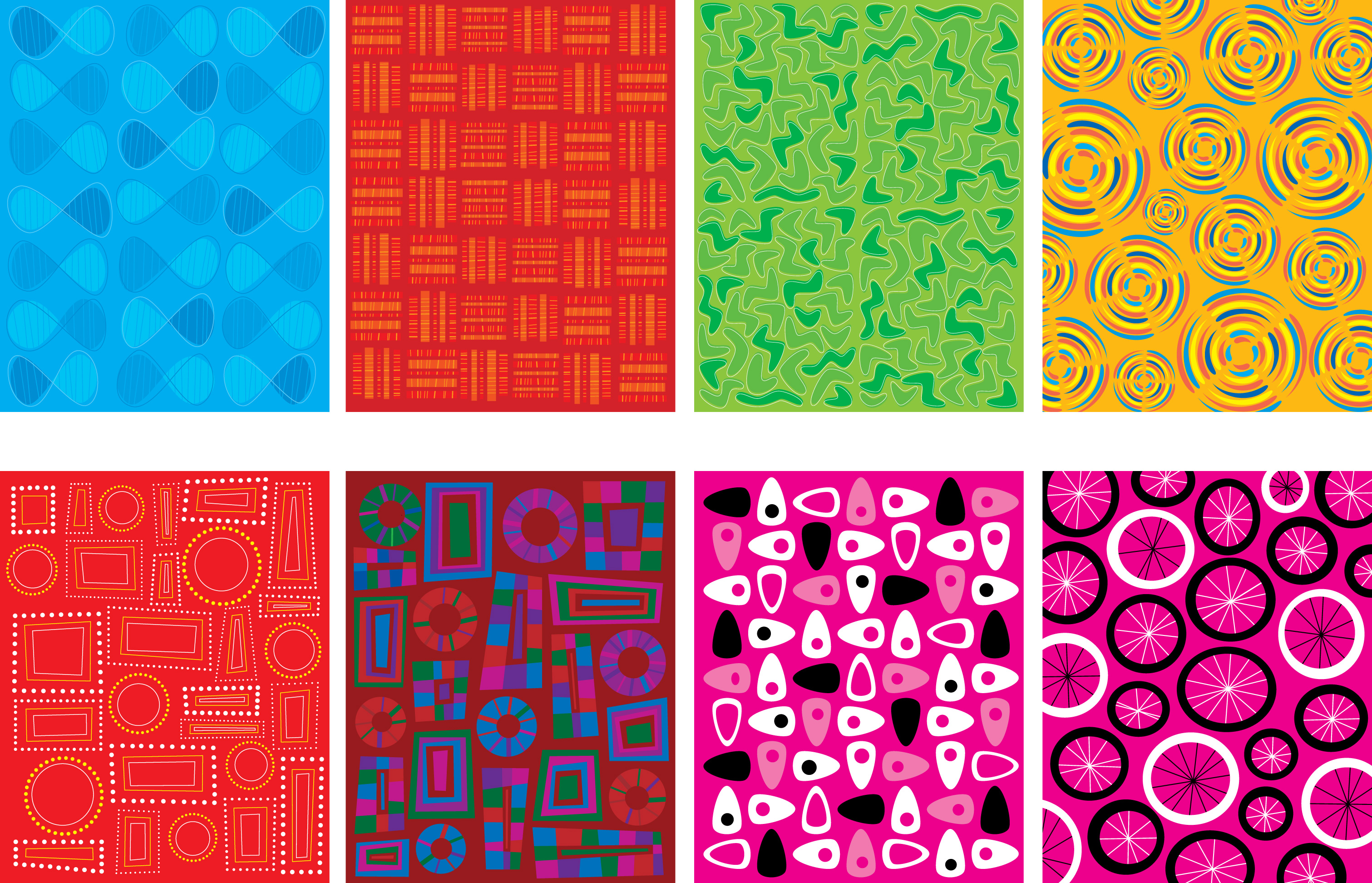 Funkybacks: 50 Retro Vector Patterns ~ Patterns on Creative Market