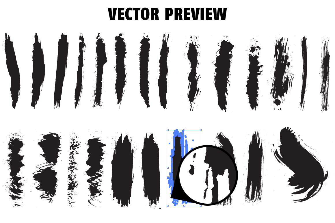 Solid ink brush pack ~ Brushes on Creative Market