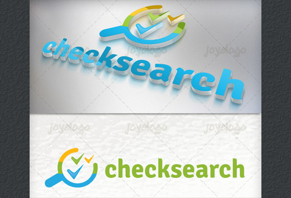 Pixel Checkmarks Search SEO Logo ~ Logo Templates on Creative Market