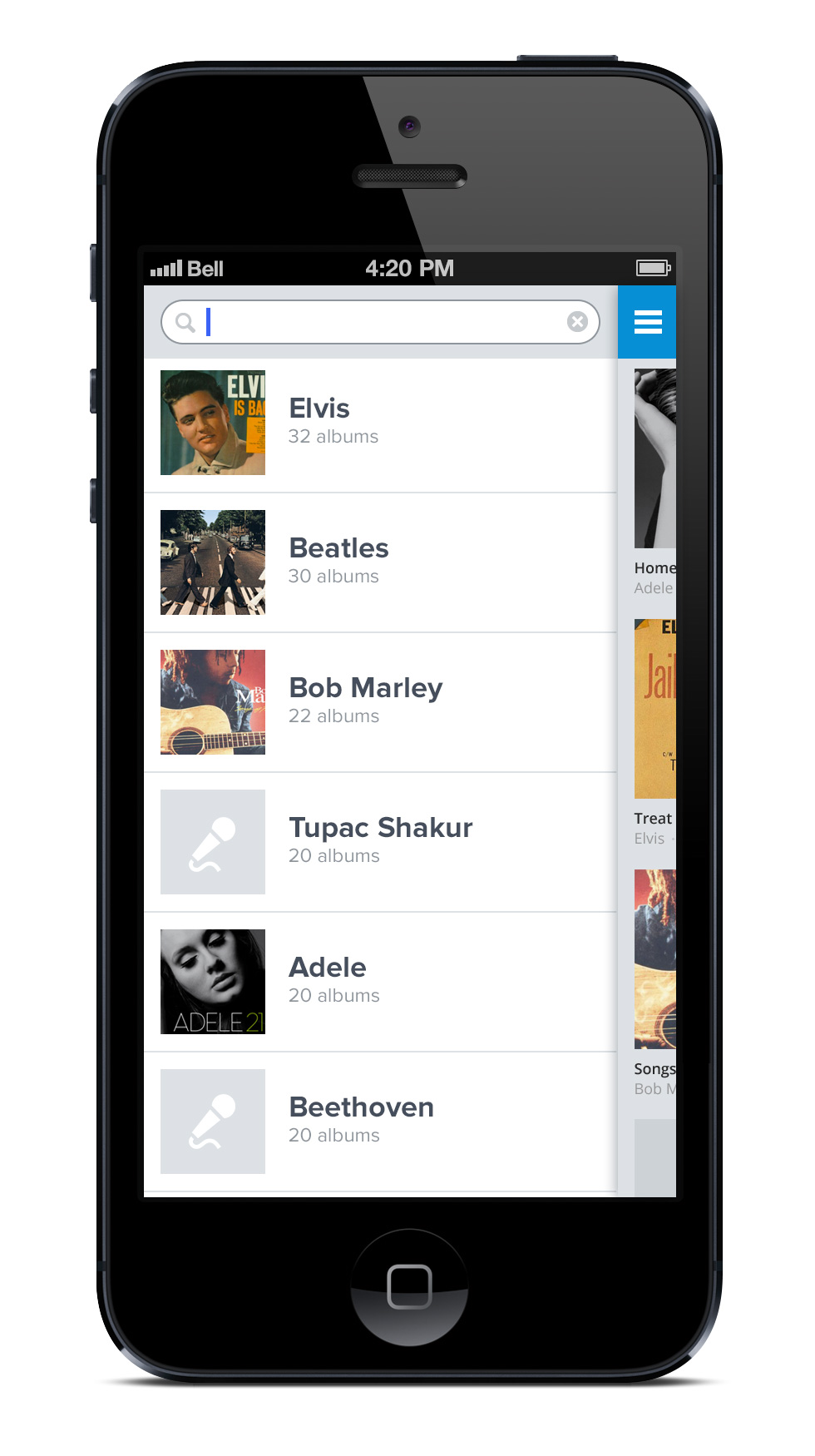 -%60 iPhone App Template. Blue. ~ Website Templates on Creative Market