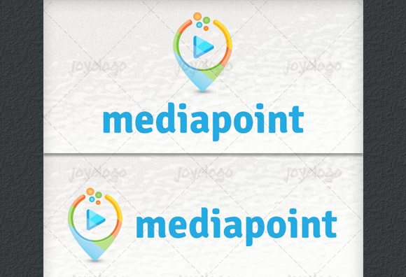 Music Video 3D Play Media Point Logo ~ Logo Templates on Creative Market
