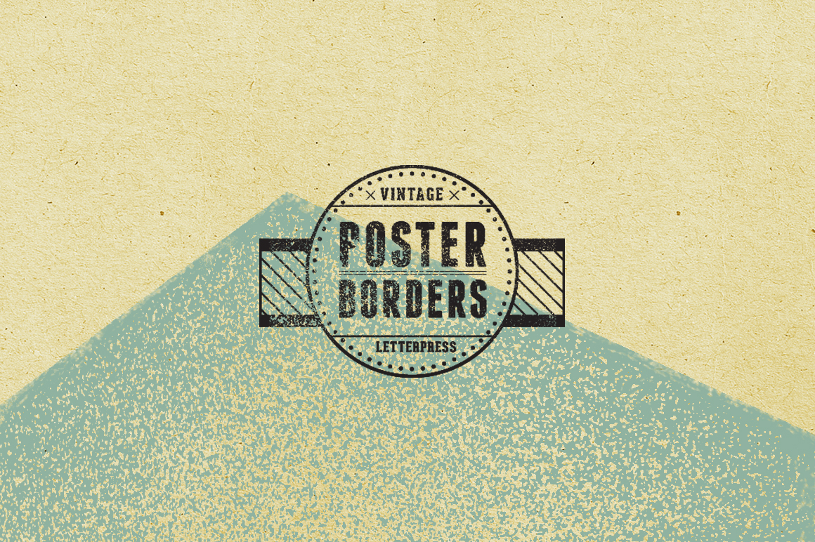 Vintage Poster Borders Texture Pack ~ Textures on Creative Market