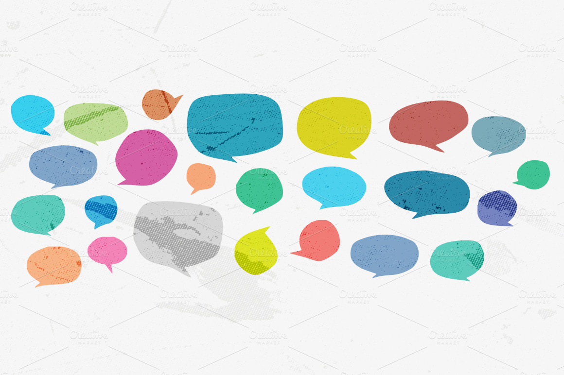 21 Vector Speech Bubble shapes ~ Illustrations on Creative Market