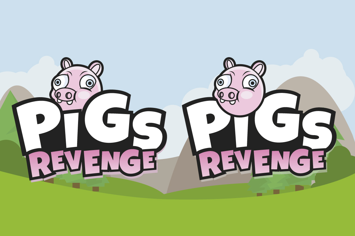PigsRevenge! Game App Logo Template ~ Logo Templates on Creative Market