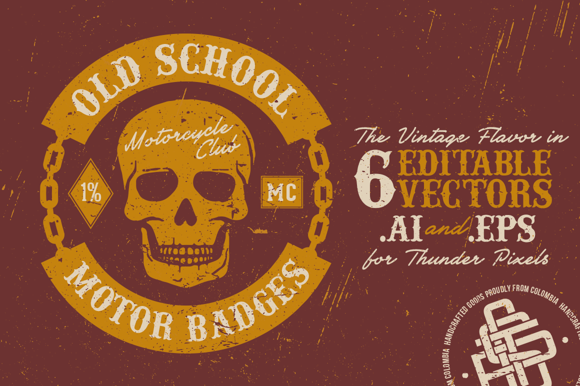 Old School Motor Badges ~ Logo Templates on Creative Market