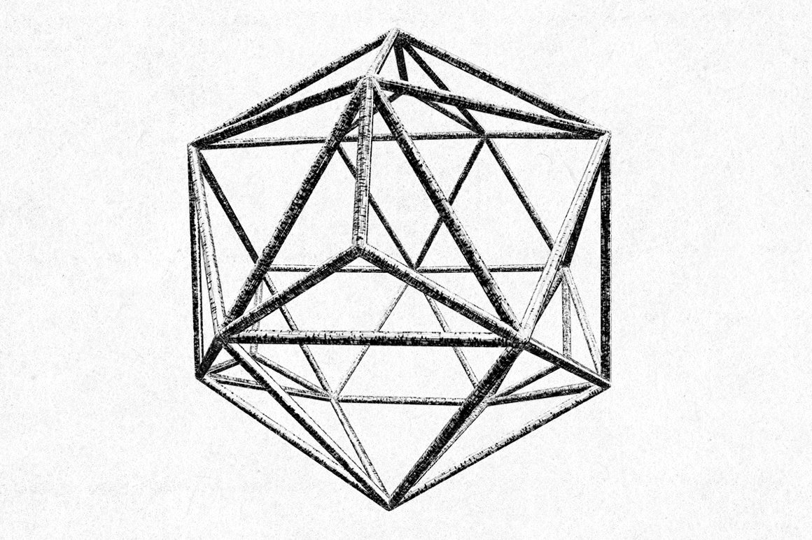 30 Geometric Polygons ~ Objects on Creative Market