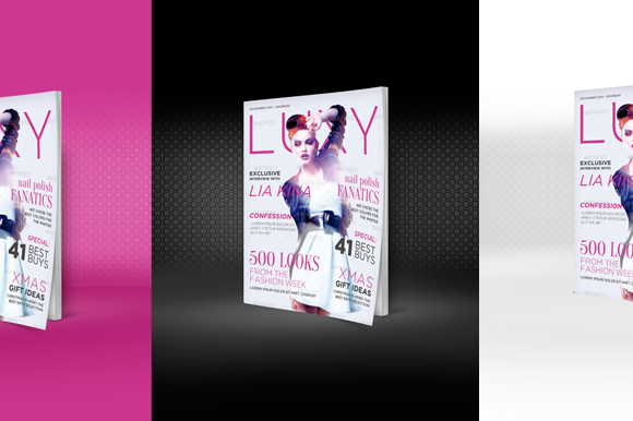 Realistic Magazine/Brochure Cover ~ Product Mockups on Creative Market