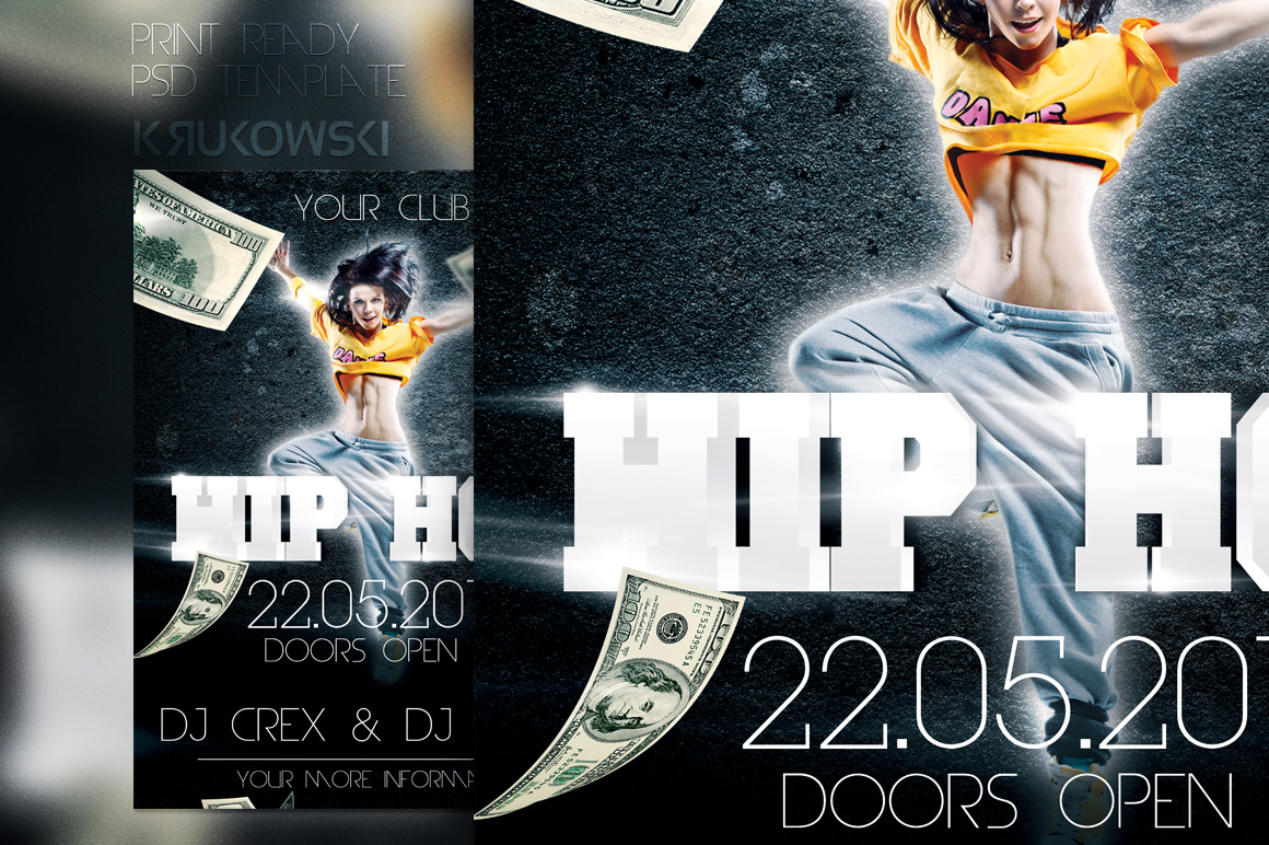 Hip Hop Rap Flyer ~ Flyer Templates on Creative Market