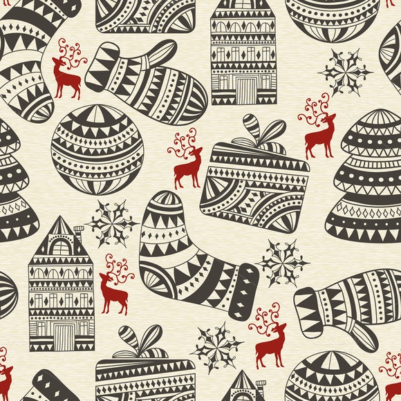 Vector Seamless Winter Pattern ~ Patterns on Creative Market