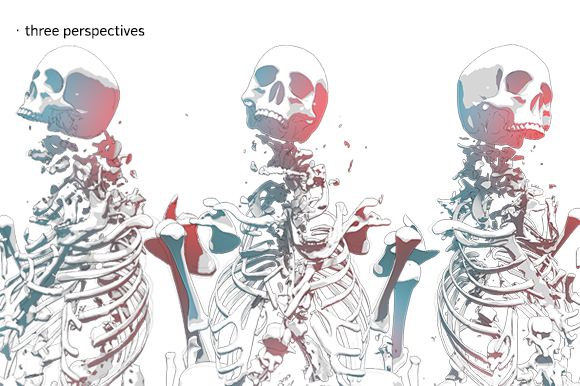 Shattering Skeleton Illustration ~ Illustrations on Creative Market