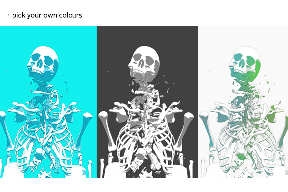 Shattering Skeleton Illustration ~ Illustrations on Creative Market