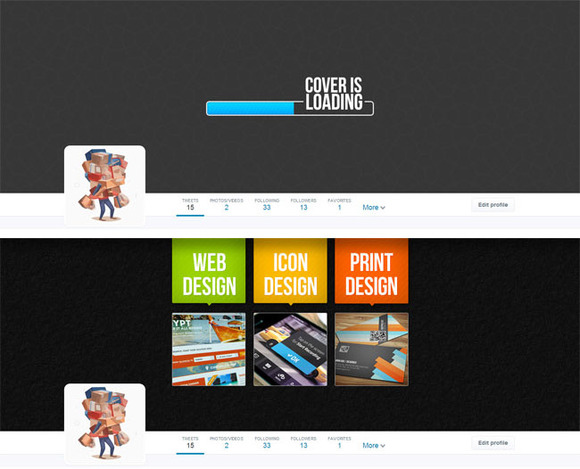 27 Premium Twitter Cover Designs ~ Product Mockups on Creative Market