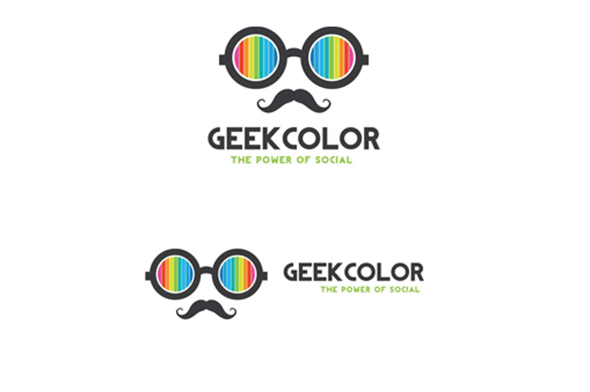 Geek Rainbow ~ Logo Templates on Creative Market