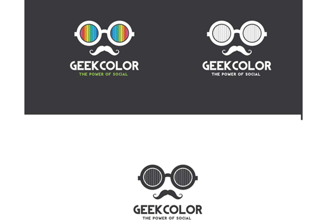Geek Rainbow ~ Logo Templates on Creative Market