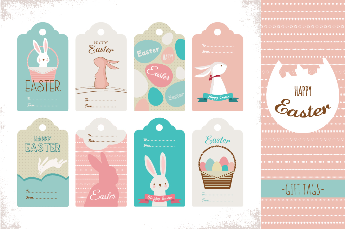 Easter Gift Tags ~ Illustrations on Creative Market