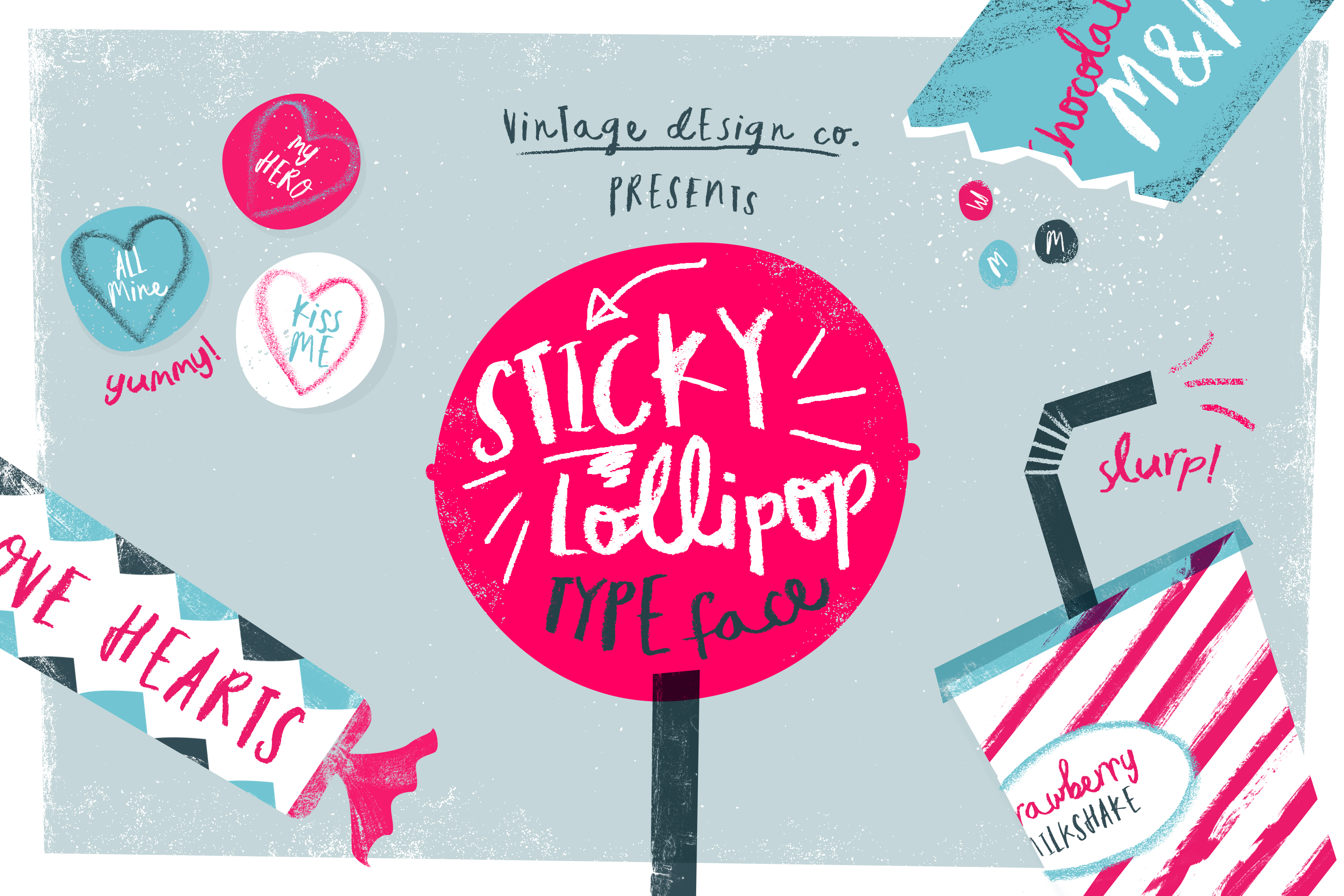 Sticky Lollipop - Typeface ~ Display Fonts on Creative Market