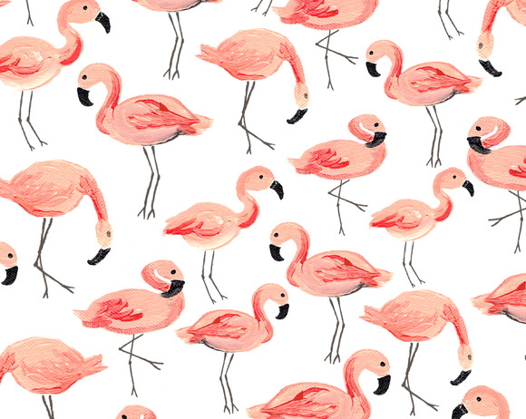 Flamingo Party Seamless Pattern ~ Patterns on Creative Market