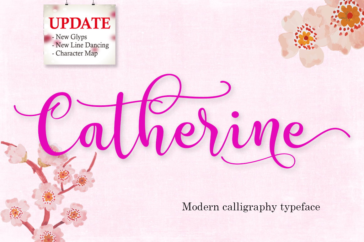Catherine ~ Script Fonts on Creative Market
