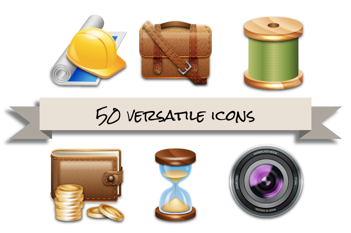 Versatile Desktop Icons + Bonus ~ Icons on Creative Market