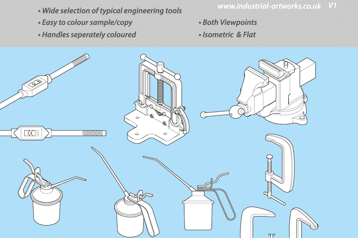 HandTools - Engineering ~ Illustrations on Creative Market
