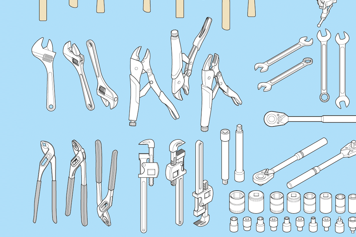 HandTools - Engineering ~ Illustrations on Creative Market