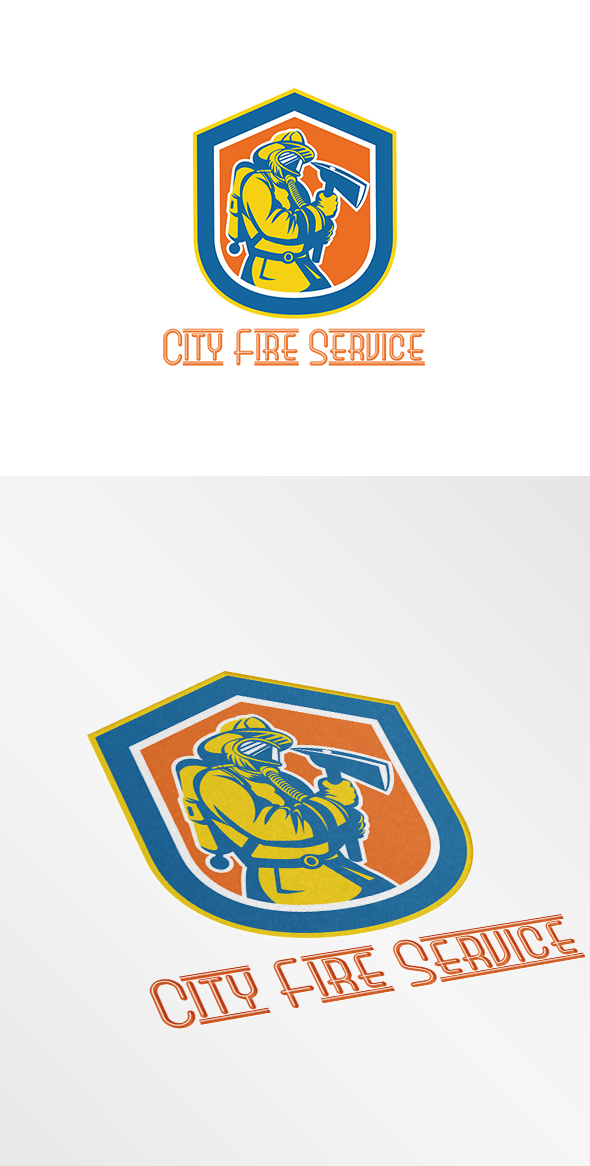 City Fire Service Logo ~ Logo Templates on Creative Market