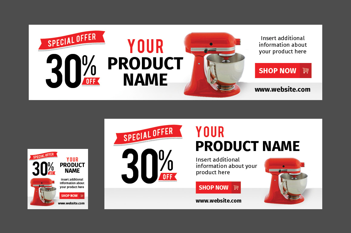 Retail Marketing Web Banners ~ Web Elements on Creative Market