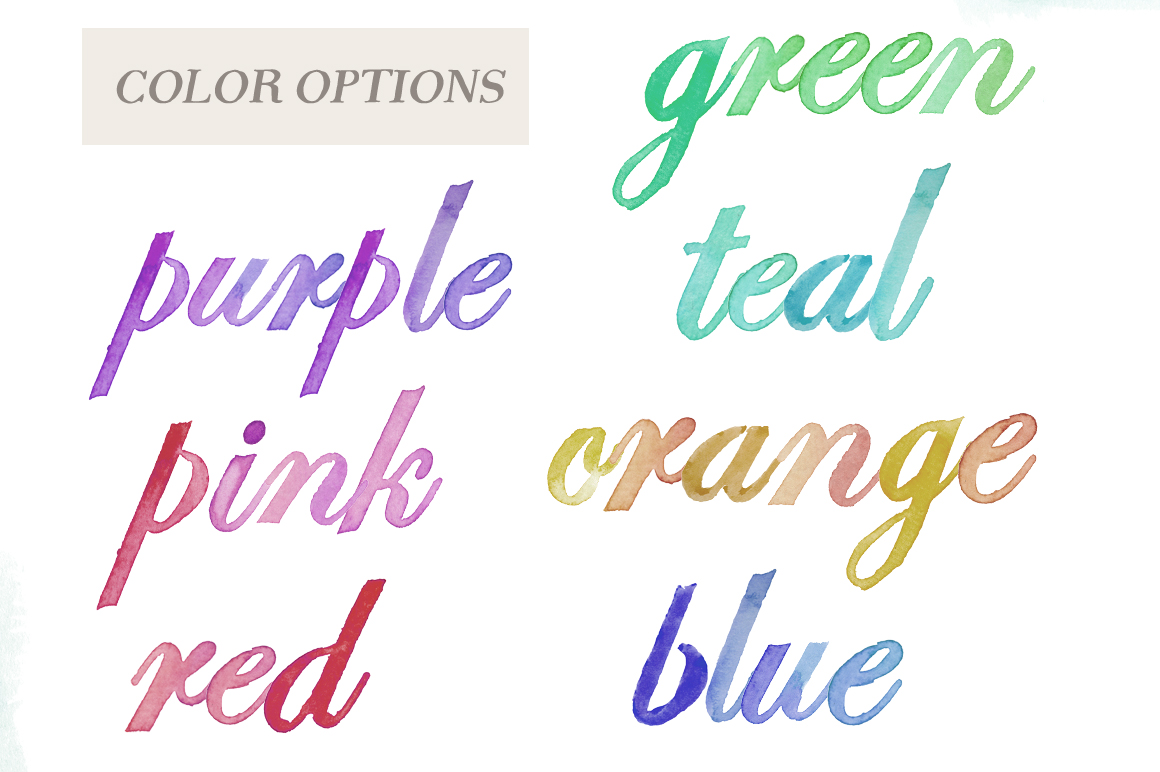 Watercolor Alphabet, Painted Letters ~ Illustrations on Creative Market