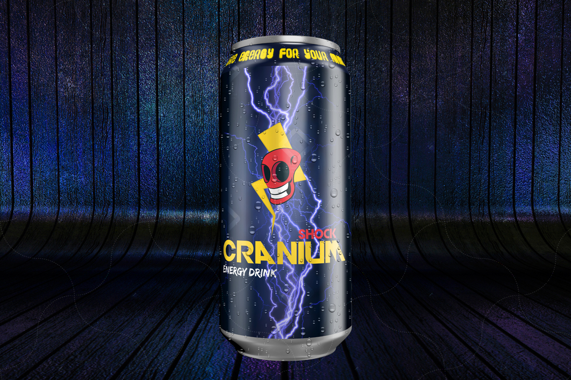 Shock Cranium Energy Drink ~ Logo Templates on Creative Market