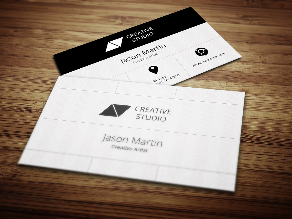 Flat Big Icons Business Card ~ Business Card Templates on Creative Market