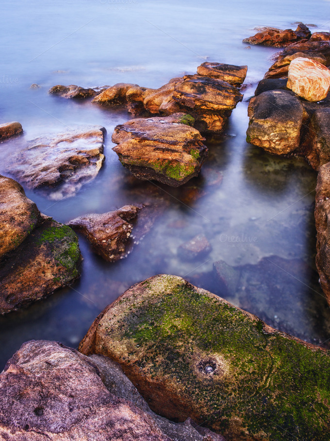 Rocks and Still Water ~ Nature Photos on Creative Market