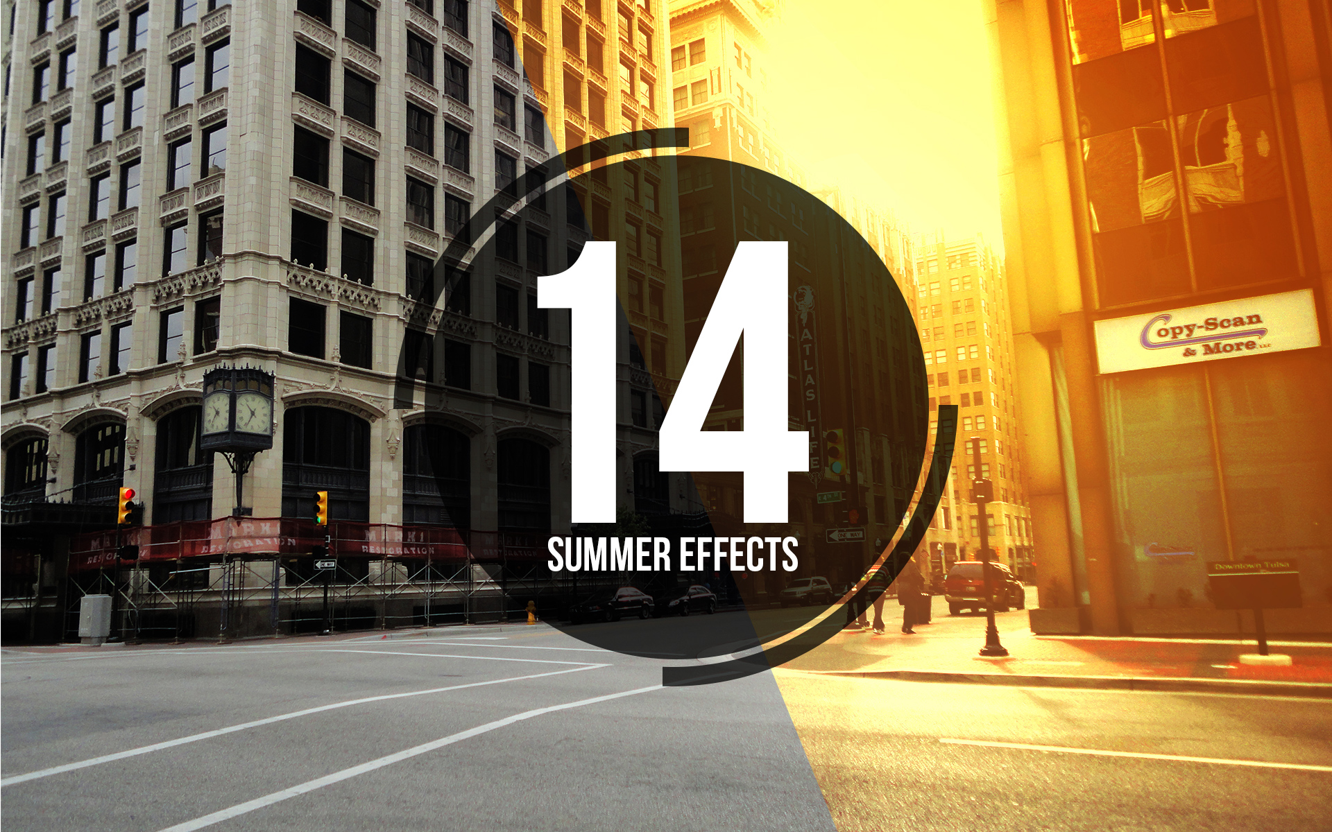 14 Premium Summer Effects ~ Actions on Creative Market