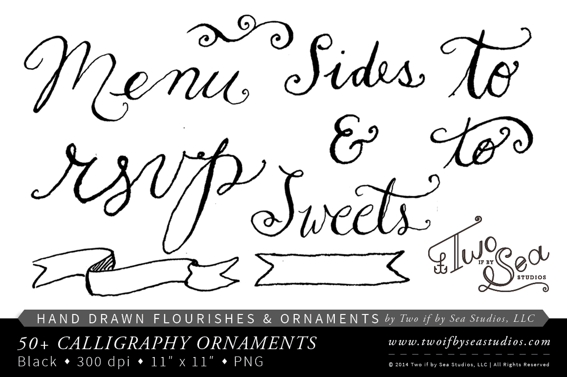 Hand Drawn Calligraphy Ornaments ~ Illustrations on Creative Market