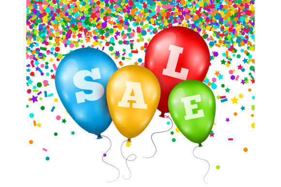 Sale balloons ~ Illustrations on Creative Market
