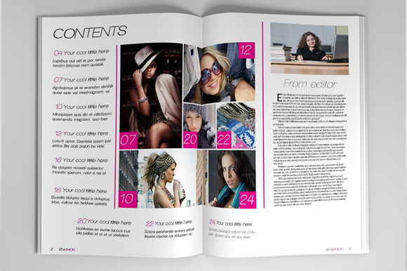 Stylish Fashion Magazine ~ Magazine Templates on Creative Market