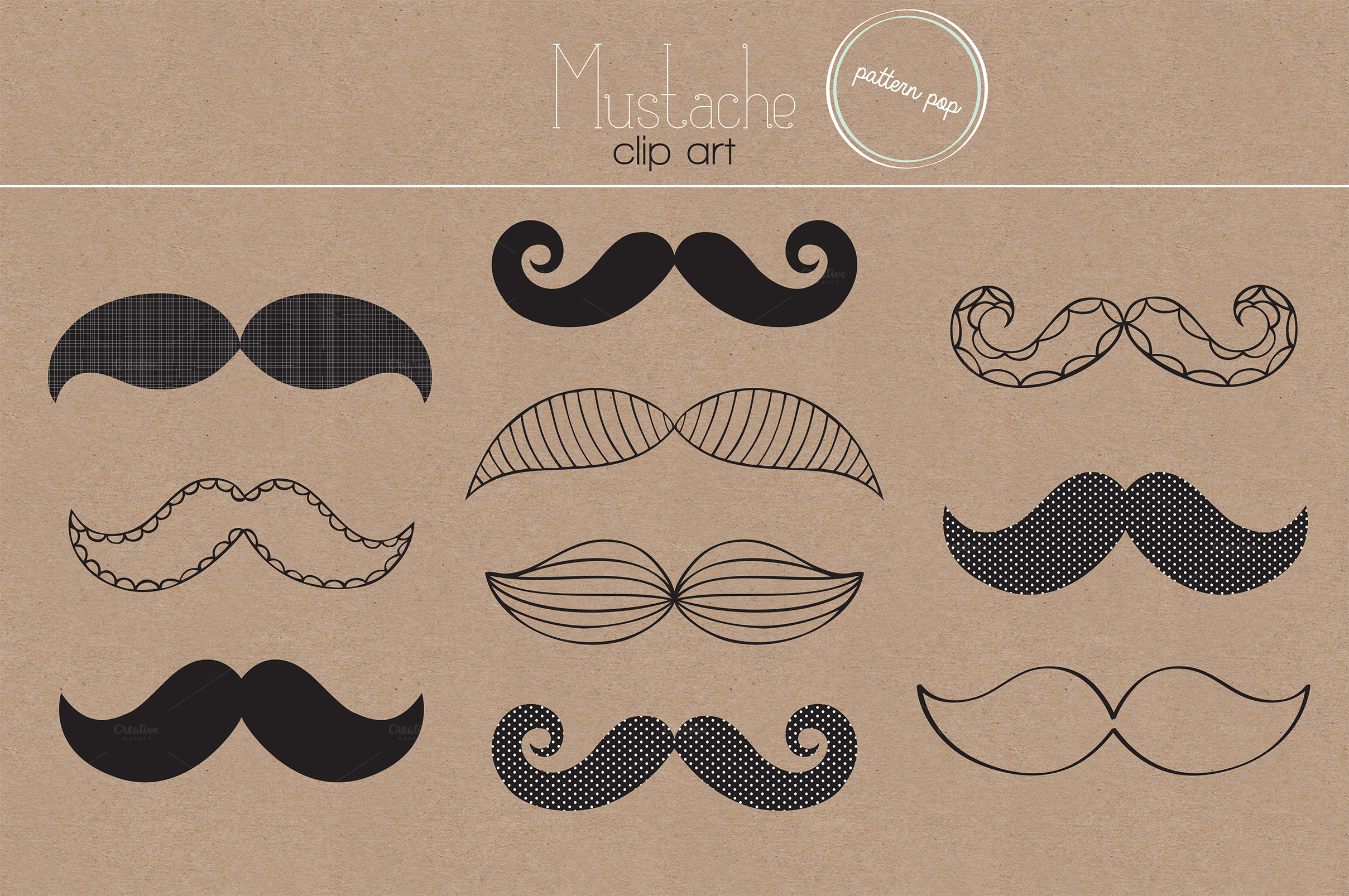 Mustache Clip Art