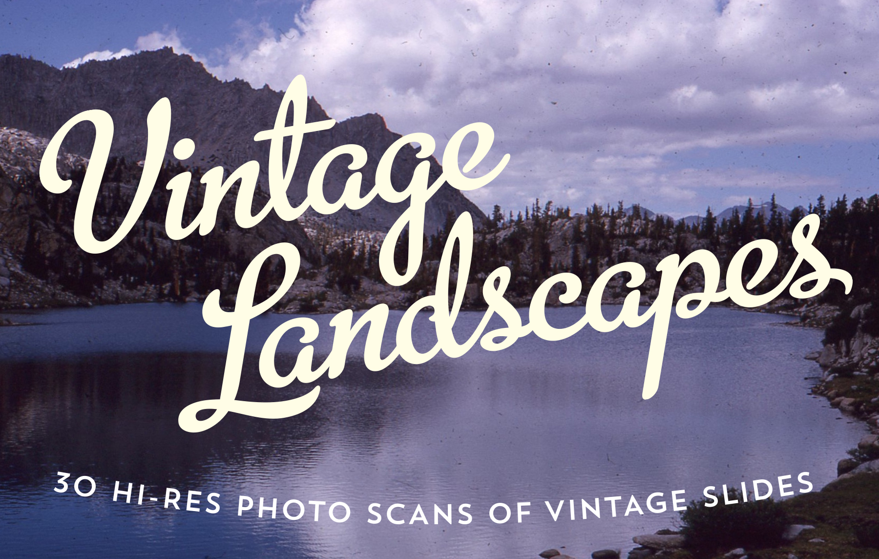 31 Vintage American Landscapes ~ Web Elements on Creative Market