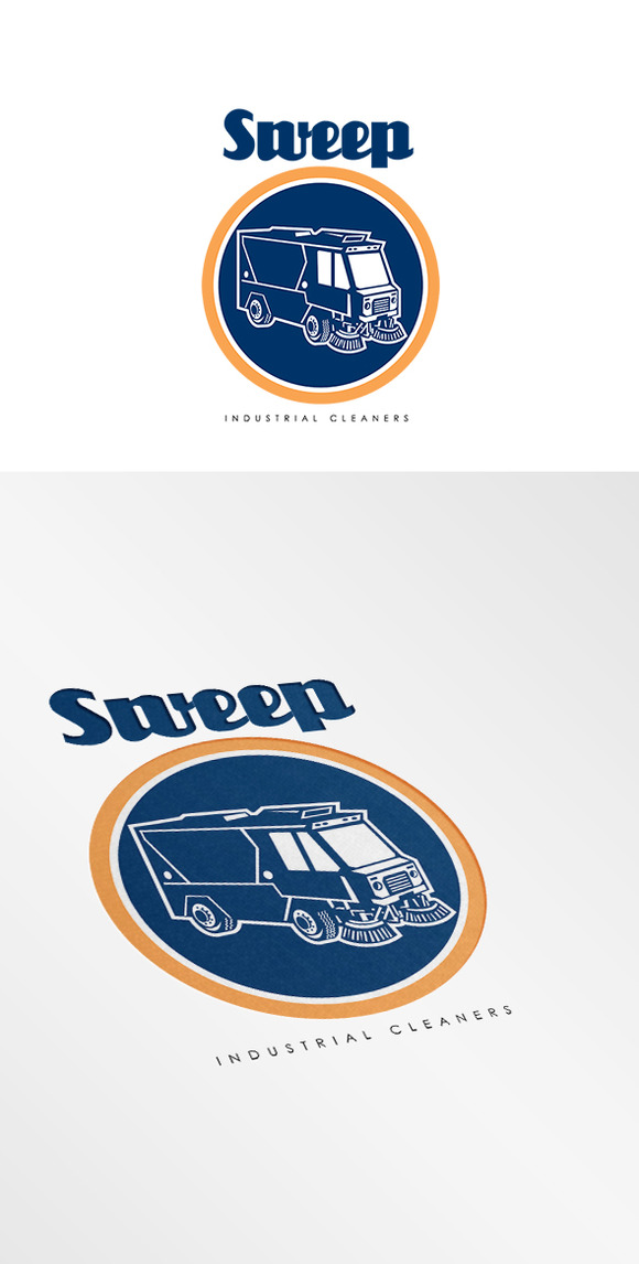 Sweep Industrial Cleaners Logo ~ Logo Templates on Creative Market
