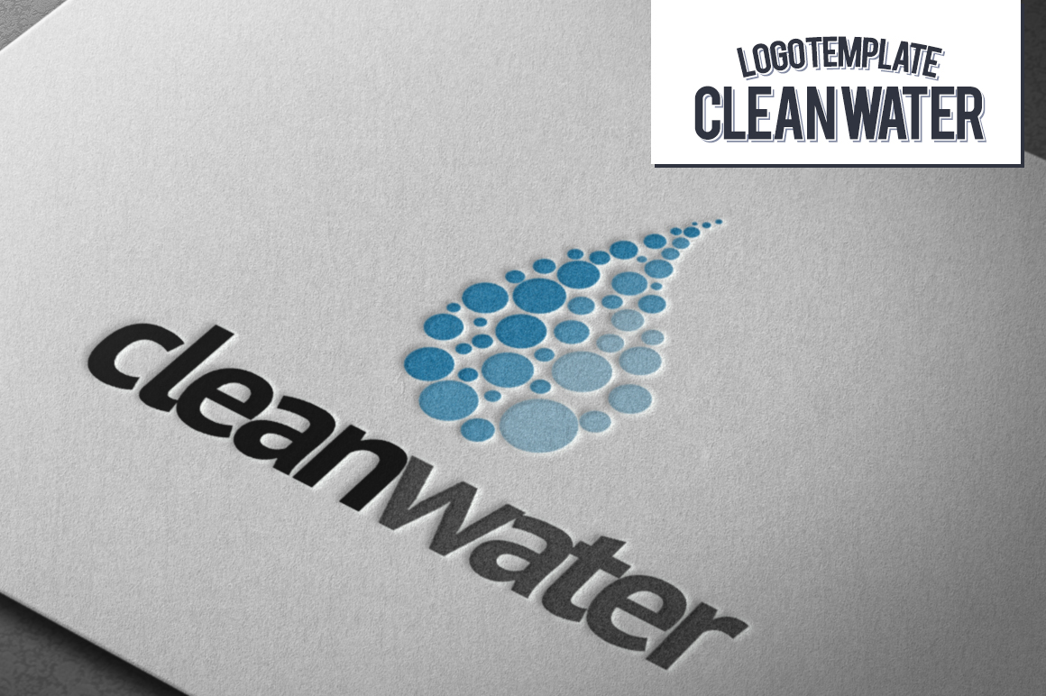 Clean Water Logo ~ Logo Templates on Creative Market