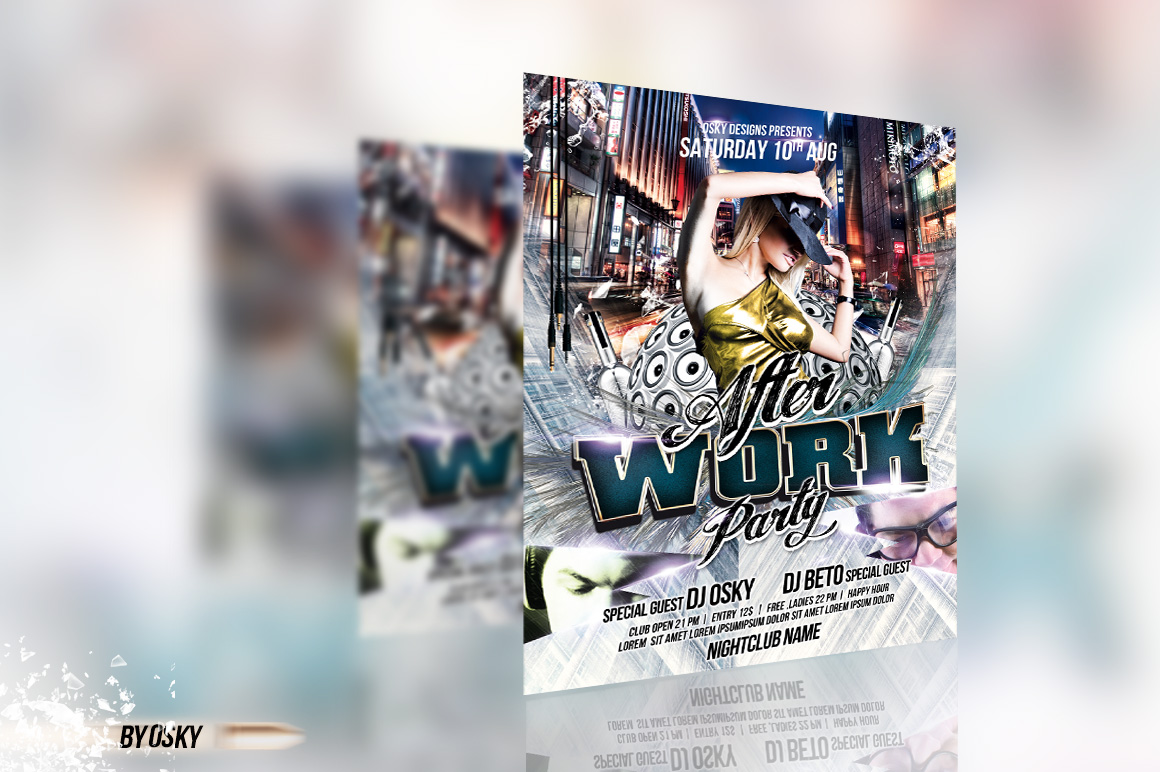 After Work Party ~ Flyer Templates on Creative Market
