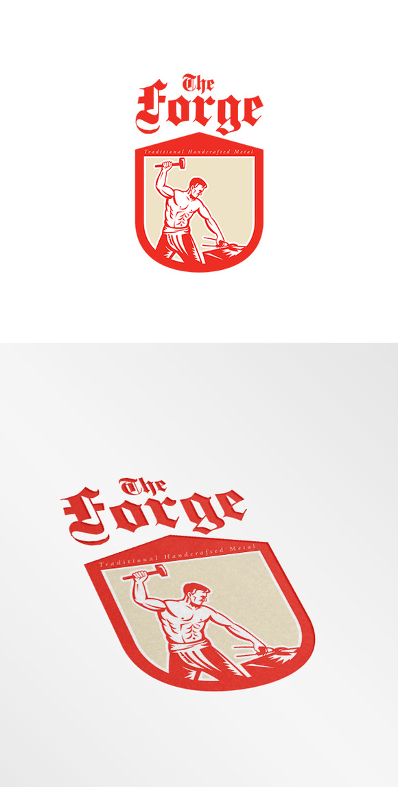 The Forge Traditional Handcrafted Me ~ Logo Templates on Creative Market