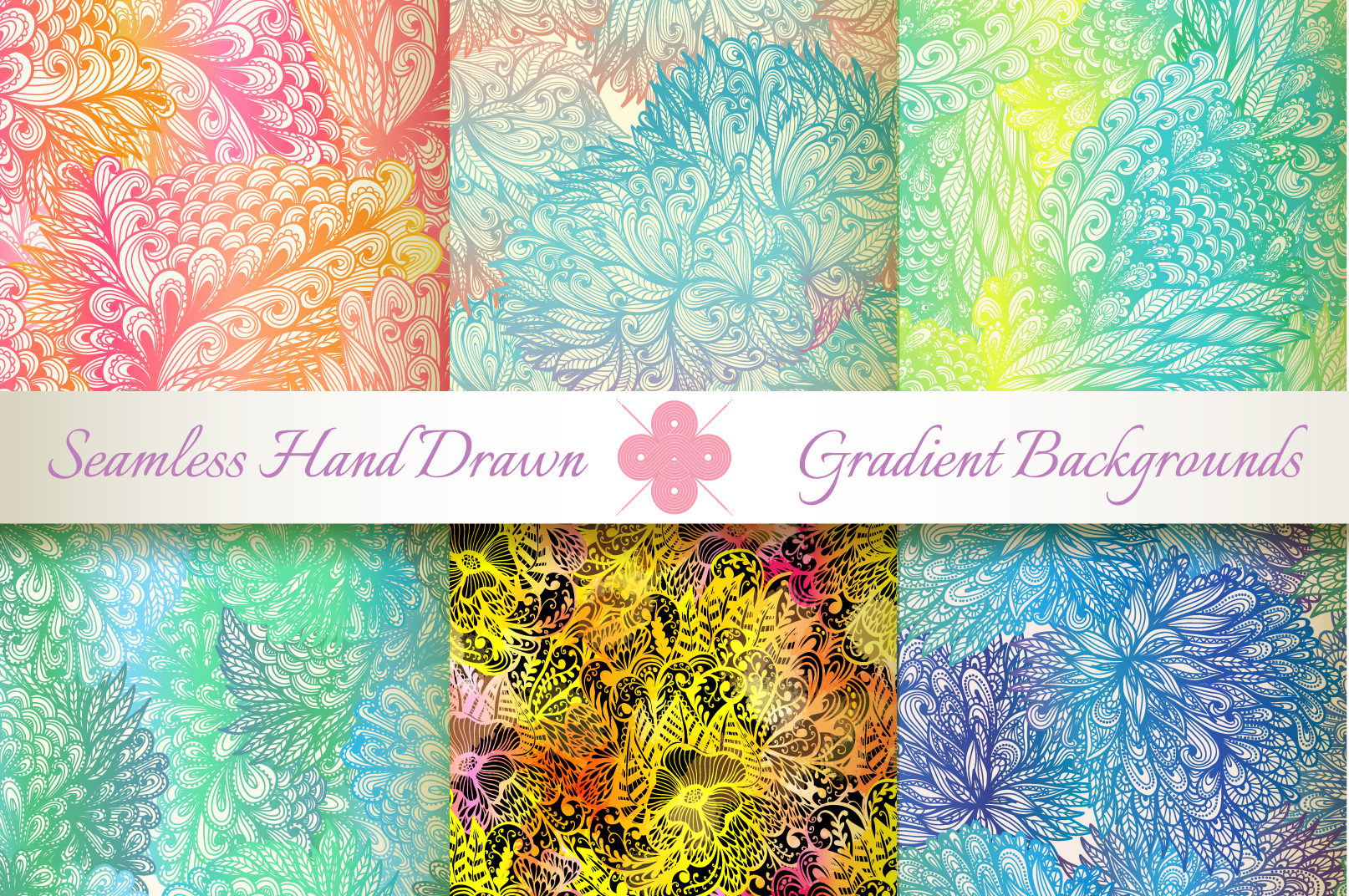 50% off. Gradient Patterns ~ Patterns on Creative Market