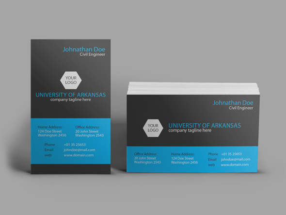 University Business Card ~ Business Card Templates on Creative Market