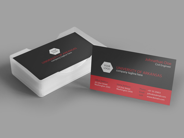 University Business Card ~ Business Card Templates on Creative Market