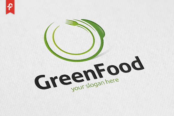 Green Food Logo ~ Logo Templates on Creative Market